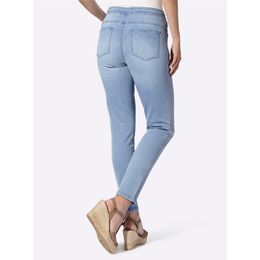 Heine Damen 5-Pocket-Jeans, blau, Gr. 48, unifarben, 98% Baumwolle, 2% Elasthan, Jeans