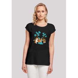 F4NT4STIC Damen T-Shirt "Aladdin Jasmine Abu Rajah Beach", schwarz, Gr. XS, Obermaterial: 100% Baumwolle, Shirts, Print