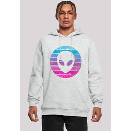 F4NT4STIC Herren Kapuzenpullover "Alien Kopf", grau, Gr. M, Obermaterial: 65% Baumwolle, 35% Polyester, Pullover, Premium Qualit&auml;t