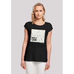 F4NT4STIC Damen T-Shirt "SELF CARE SHORT SLEEVE TEE", schwarz, Gr. M, Obermaterial: 100% Baumwolle, Shirts, Print