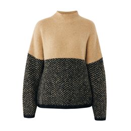 Mexx Pullover Damen Gr&ouml;&szlig;e XXL camel / schwarz
