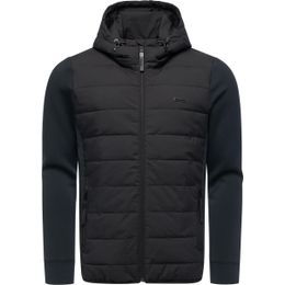 Steppjacke Ragwear "Rendy Tech YOUMODO", Herren, Gr. L (52), schwarz, Obermaterial 1: 100% Polyester. Obermaterial 2: 47% Polyester, 47% Modal, 6% Elasthan. Innenfutter: 100% Polyester. Wattierung: 100% Polyester, gerade h&uuml;ftbedeckend, hoch geschlossener Ausschnitt, &Auml;rmel ohne &Auml;rmelschlitz elastischer Bund, Jacken Steppjacke, Gesteppte Herren Outdoorjacke mit weichen &Auml;rmeln