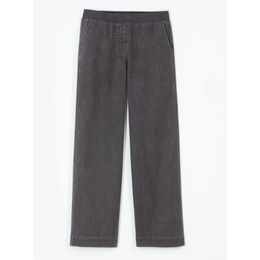 Inspirationen Damen 7/8-Jeans, grau, Gr. 23, unifarben, 98% Baumwolle, 2% Elasthan, Jeans