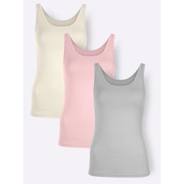 w&auml;schepur W&Auml;SCHEPUR Damen Achseltop, Gr. 48, rosa, 95% Baumwolle, 5% Elasthan, Unterhemden