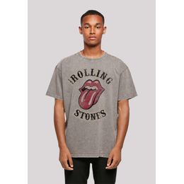 F4NT4STIC Damen T-Shirt "The Rolling Stones Tour '78 Vector", grau, Gr. S, Obermaterial: 100% Baumwolle, Shirts, Premium Qualit&auml;t