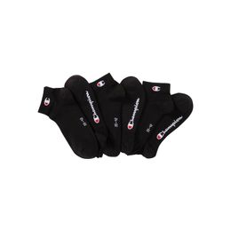 Champion Herren Kurzsocken "6pk Quarter Socks", Gr. 43, schwarz, Obermaterial: 71% Baumwolle, 23% Polyester, 4% Polyamid, 2% Elasthan, Socken, f&uuml;r