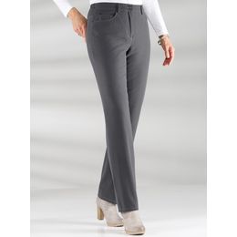 COSMA Damen Thermohose, grau, Gr. 20, unifarben, 55% Polyester, 45% Baumwolle, Hosen