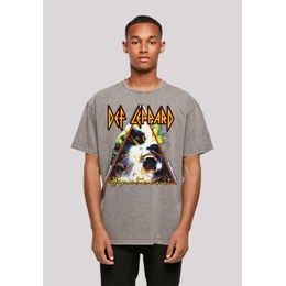 F4NT4STIC Damen T-Shirt "Def Leppard Hysteria", grau, Gr. M, Obermaterial: 100% Baumwolle, Shirts, Premium Qualit&auml;t