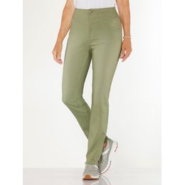 Casual Looks Damen Bequeme Jeans, gr&uuml;n, Gr. 23, unifarben, 81% Baumwolle, 17% Polyester, 2% Elasthan, Jeans