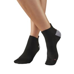 H.I.S. H.I.S Damen Sportsocken, Gr. 354x schwarz, Elasthan, Polyamid, Socken, schnell trocknend