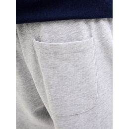 Jack & Jones JACK & JONES Herren Sweatshorts "JPSTGORDON mit elastischem Bund", grau, Gr. XS, meliert, unifarben, Web, Obermaterial: 61% Polyester, 39% Baumwolle,