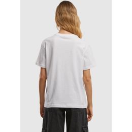 Merchcode Damen T-Shirt "Merchcode Mickey Mouse Enjoy The Now Tee", wei&szlig;, Gr. XS, bedruckt, 100% Baumwolle, Shirts
