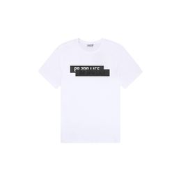 883POLICE Herren T-Shirt "883 Police ADRIAN T-SHIRT", wei&szlig;, Gr. XS, unifarben, 100% Baumwolle, Shirts