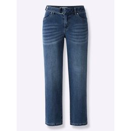 Casual Looks Damen 7/8-Jeans, blau, Gr. 40, unifarben, 78% Baumwolle, 20% Polyester, 2% Elasthan, Jeans