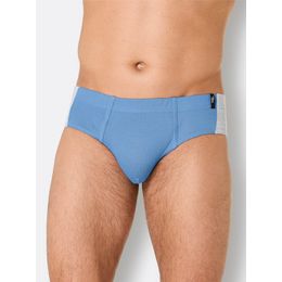w&auml;schepur W&Auml;SCHEPUR Herren Slip, Gr. 6, blau, 100% Baumwolle, Unterhosen