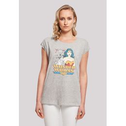 F4NT4STIC Damen T-Shirt "DC Comics Superhelden Wonder Woman Posing", grau, Gr. 4XL, Obermaterial: 100% Baumwolle, Shirts, Print