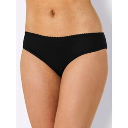 Damen Slip, Gr. 52, schwarz, 100% Baumwolle, Unterhosen
