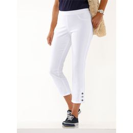 Classic Basics Damen 7/8-Jeans, wei&szlig;, Gr. 50, unifarben, 97% Baumwolle, 3% Elasthan, Jeans