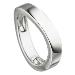 Jobo Damen Silberring, 52, Silber 925 (Sterlingsilber), silber, Silber 925 (Sterlingsilber), Fingerringe, 925 Silber rhodiniert