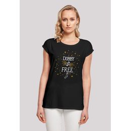 F4NT4STIC Damen T-Shirt "Harry Potter Dobby Is Free", schwarz, Gr. S, Obermaterial: 100% Baumwolle, Shirts, Print