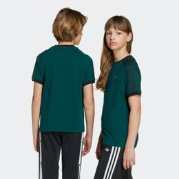Jungen T-Shirt "3 STRIPE TEE"aurora ivy, Gr. 134, adidas originals, Obermaterial: 100% Baumwolle, Shirts, sportlicher Stil, mit kurzen &Auml;rmeln, f&uuml;r