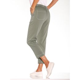 Classic Basics Damen 7/8-Jeans, gr&uuml;n, Gr. 22, unifarben, 98% Baumwolle, 2% Elasthan, Jeans