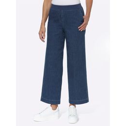 Inspirationen Damen 7/8-Jeans, blau, Gr. 44, unifarben, 98% Baumwolle, 2% Elasthan, Jeans