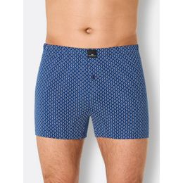 Herren Boxershorts, Gr. 9, blau, 100% Baumwolle, Unterhosen