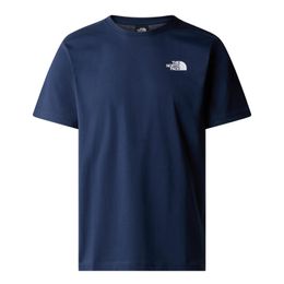 The North Face Herren T-Shirt "NSE Box T-Shirt f&uuml;r Herren", blau, Gr. M, Obermaterial: 100% Baumwolle, Shirts, klassischer Rundhalsausschnitt, kurze