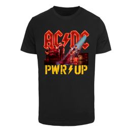 Merchcode Herren T-Shirt "Merchcode Herren ACDC - PWRUP Stage Lights T-Shirt", schwarz, Gr. 4XL, bedruckt, 100% Baumwolle, Shirts