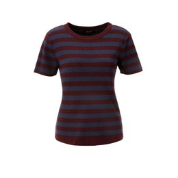 Aniston CASUAL Damen Strickpullover, rot, Gr. 42, geringelt, gestreift, Feinstrick, Obermaterial: 70% Viskose, 30% Polyamid, Pullover, im