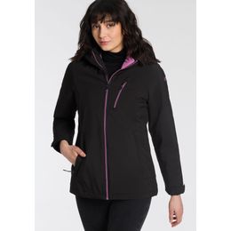 Killtec Damen Outdoorjacke "KOW 195 WMN JCKT", schwarz, Gr. 46, Obermaterial: 100% Polyester, Jacken, mit Kapuze, mit Rei&szlig;verschlusstaschen, mit