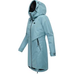 Ragwear Damen Jerseymantel "Frodik", blau, Gr. M, Obermaterial: 100% Polyester. Innenfutter: 100% Polyester, M&auml;ntel, Wasserdichter oversized Damen