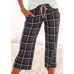s.Oliver Pyjamahose mehrfarbig Gr. 36/38 f&uuml;r Damen. Mit Allover-Druck. Bequem. Nachhaltig.