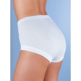 Viania Damen Taillenslip, Gr. 42, wei&szlig;, 100% Baumwolle, Unterhosen