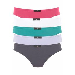 H.I.S. H.I.S String (5er Pack) Damen Gr&ouml;&szlig;e L/XL t&uuml;rkis / opal / dunkelgrau / pink / wei&szlig;