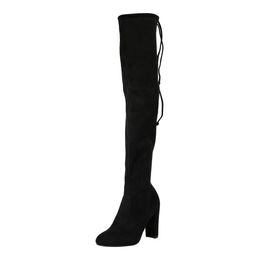 ABOUT YOU Overknees 'Liya' Damen Gr&ouml;&szlig;e 40 schwarz