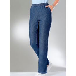 WITT Damen Schlupfjeans mit zwei Seitentaschen, blue-stone-washed, Gr&ouml;&szlig;e 22