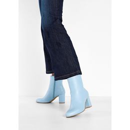 bonprix Stiefeletten mit Blockabsatz, blau, Vegan