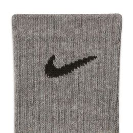 Nike Everyday Lightweight Crew Socks (3 Pairs) Bekleidung Unisex grau S