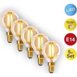 N&auml;ve N&Auml;VE LED-Leuchtmittel "Dilly", Energieeffizienz: G (A-G), gelb (amber), L:7,8cm &Oslash;:4,6cm, Leuchtmittel, dimmbar, 2058 Kelvin