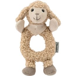 Greifling Sterntaler "Schaf Flocke", beige (sand), Greifspielzeug, KinderH:17cm, Baumwolle, Polyester, mit Rassel, H:17cm