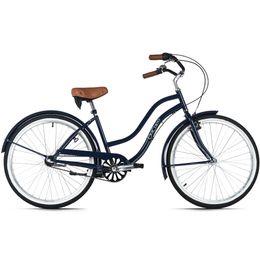Cruiser Dacapo "Beachcruiser Damen 26" California Blau 3 G&auml;nge RH 46 cm" Gr. 46, blau, blau, Fahrr&auml;der, 46cm, 26 Zoll (66,04cm) hinten: 26 Zoll (66,04cm)