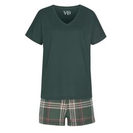 Lascana Short Pajama Set female Green size 36/38