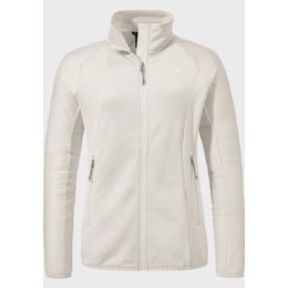 Sch&ouml;ffel Fleecejacke SCH&Ouml;FFEL "Fleece Jk Style Cascata WMS", Damen, Gr. 38, beige (9040, natur), Oberstoff: 94% Polyester, 6% Elasthan, regular fit, hoch geschlossener Ausschnitt, Jacken Fleecejacke