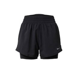 Nike Sportshorts 'ONE' Damen Gr&ouml;&szlig;e L schwarz / silber