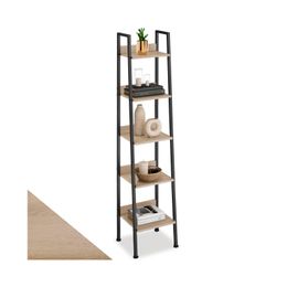 TecTake&reg; Leiterregal, Industrial Style, mit 4 offenen F&auml;chern mit verstellbarem Einlegeboden, inklusive Kippschutz, 35,5 x 31,5 x 170,5 cm