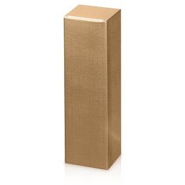 20 x Faltschachtel f&uuml;r 1 Flasche 110 x 110 x 390 mm "Seta Gold"