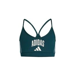 adidas Sportswear Sport-BH 'ESS' M&auml;dchen Gr&ouml;&szlig;e 152 petrol / wei&szlig;