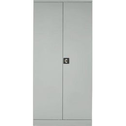 Sch&auml;fer Shop Stahlschrank, Zylinderschloss, B 916 x T 422 x H 1950 mm, lichtgrau RAL 7035